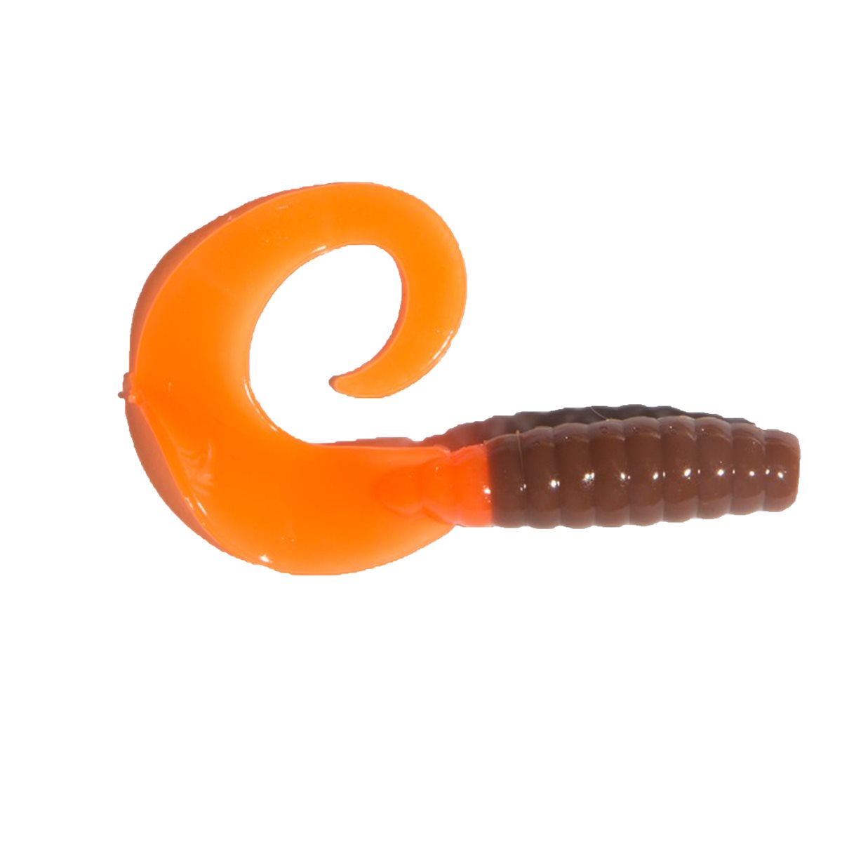 Grubs 3,5'' Brown / Orange Tail