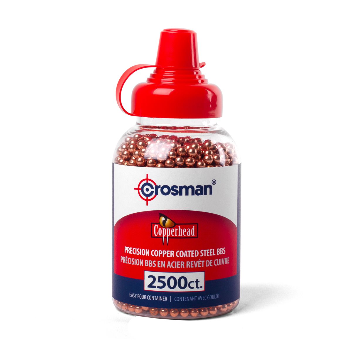 CROSMAN Copperhead BBs 2500ct 4.5mm 2500ct Copper Coated P